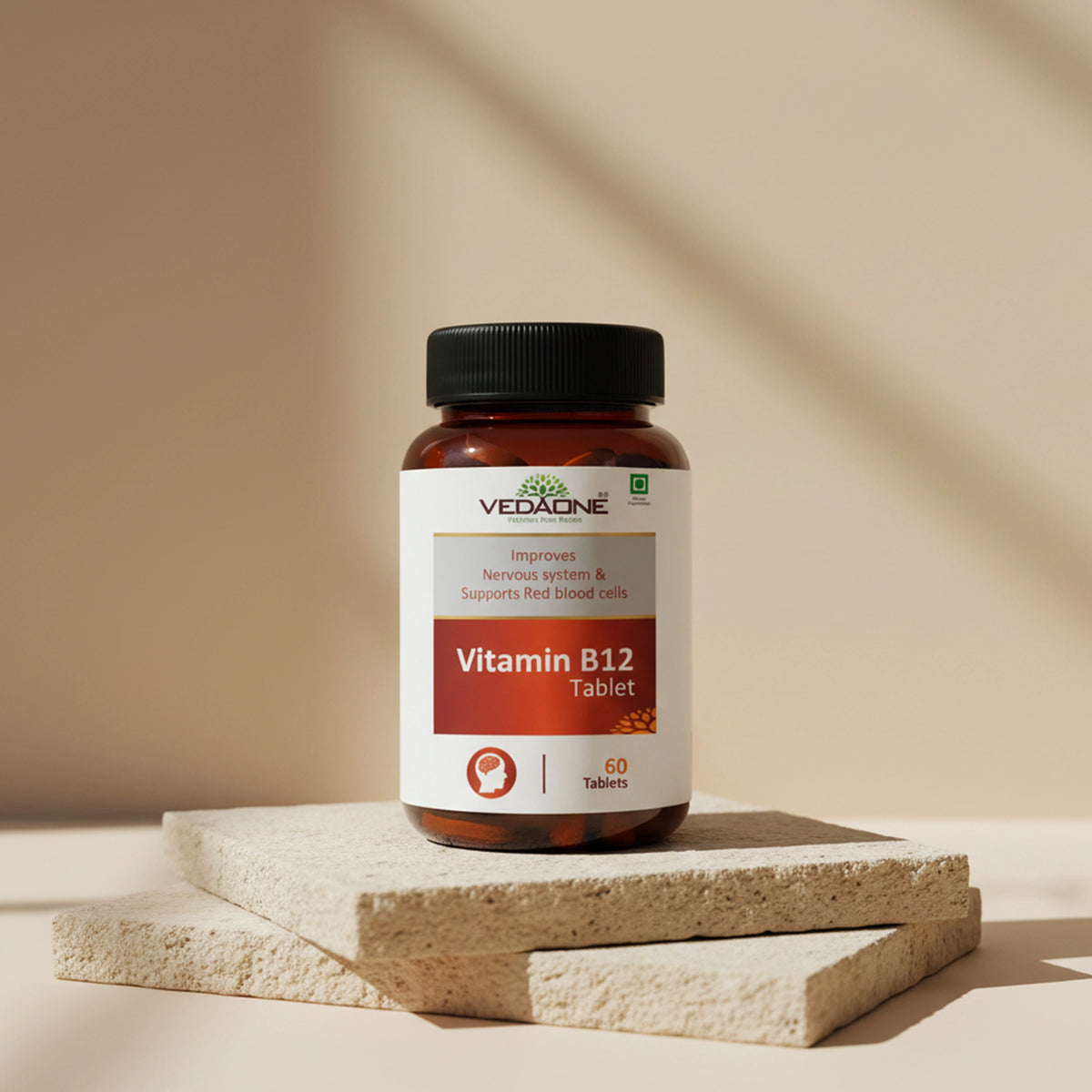 Vedaone Vitamin B12 Tablets 60 Tablets | Supports Nervous System, Ener ...